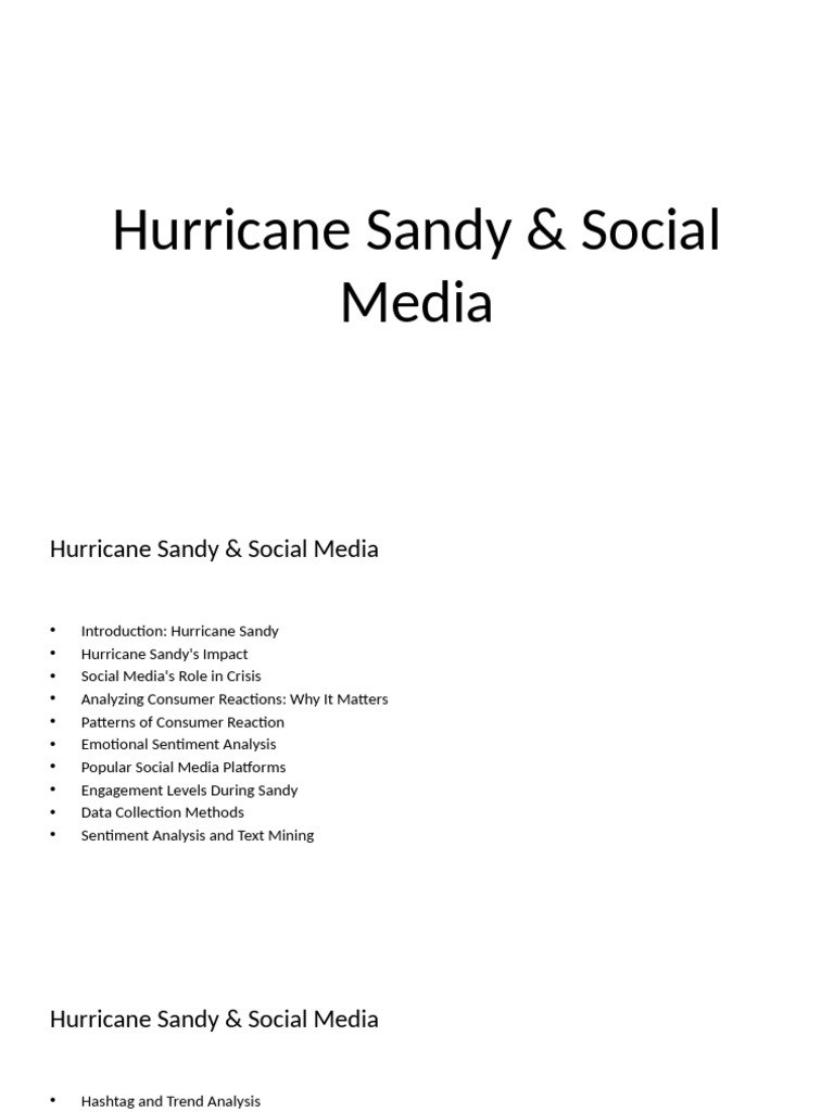 Hurricane Sandy & Social Media | PDF | Hurricane Sandy | Social Media