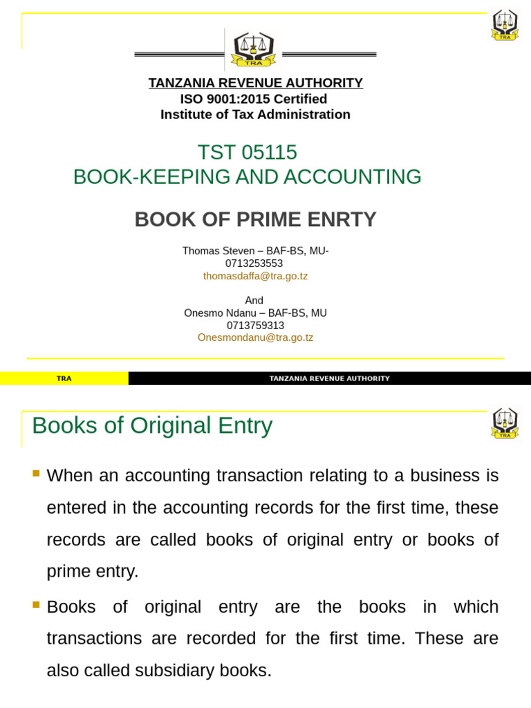 TOPIC 3 BOOK OF PRIME ENTRY | PDF | Debits And Credits | Economies