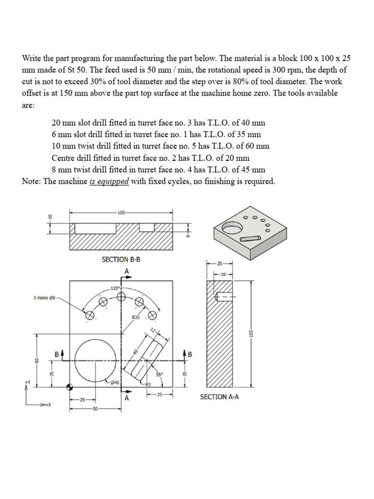 Milling-Model Answer | PDF | Drilling | Drill