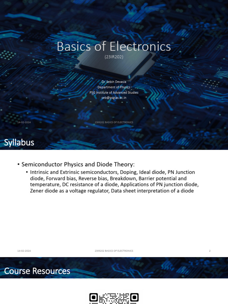 P1-Semiconductor Physics | PDF | Semiconductors | P–N Junction