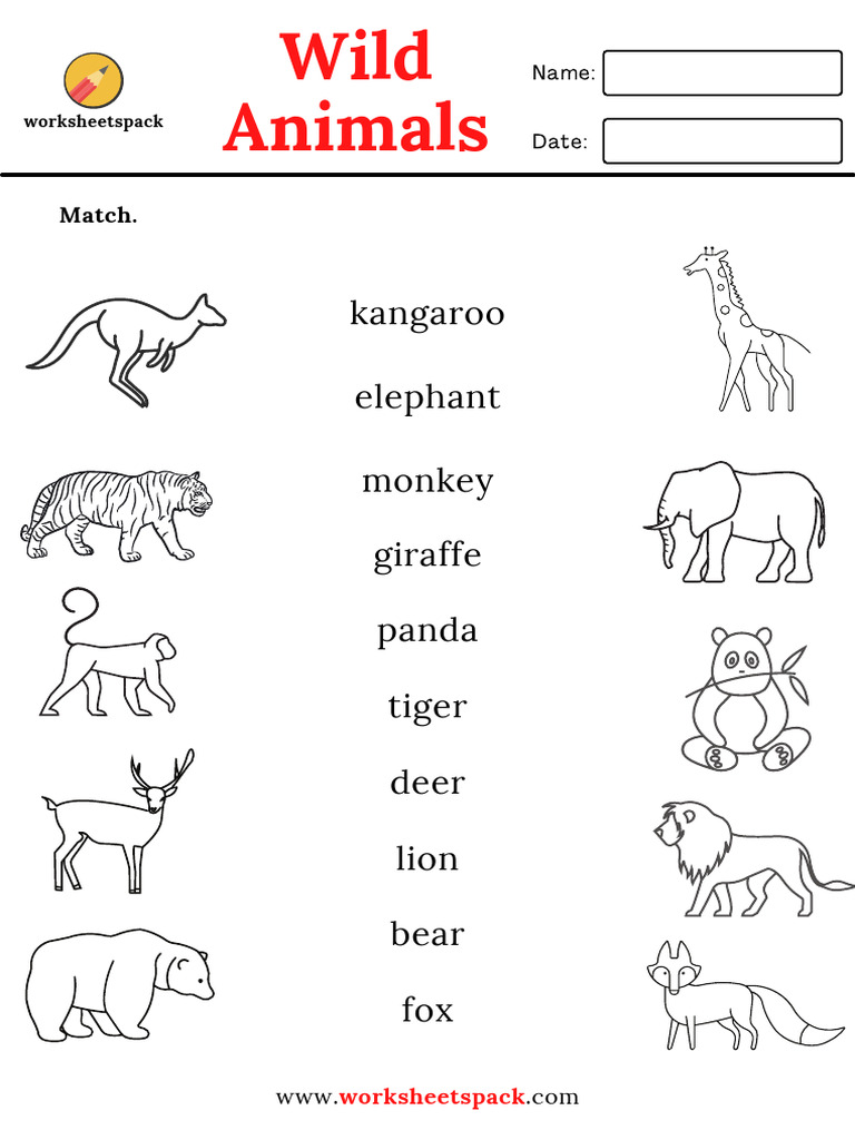 Wild Animal Word Search | PDF