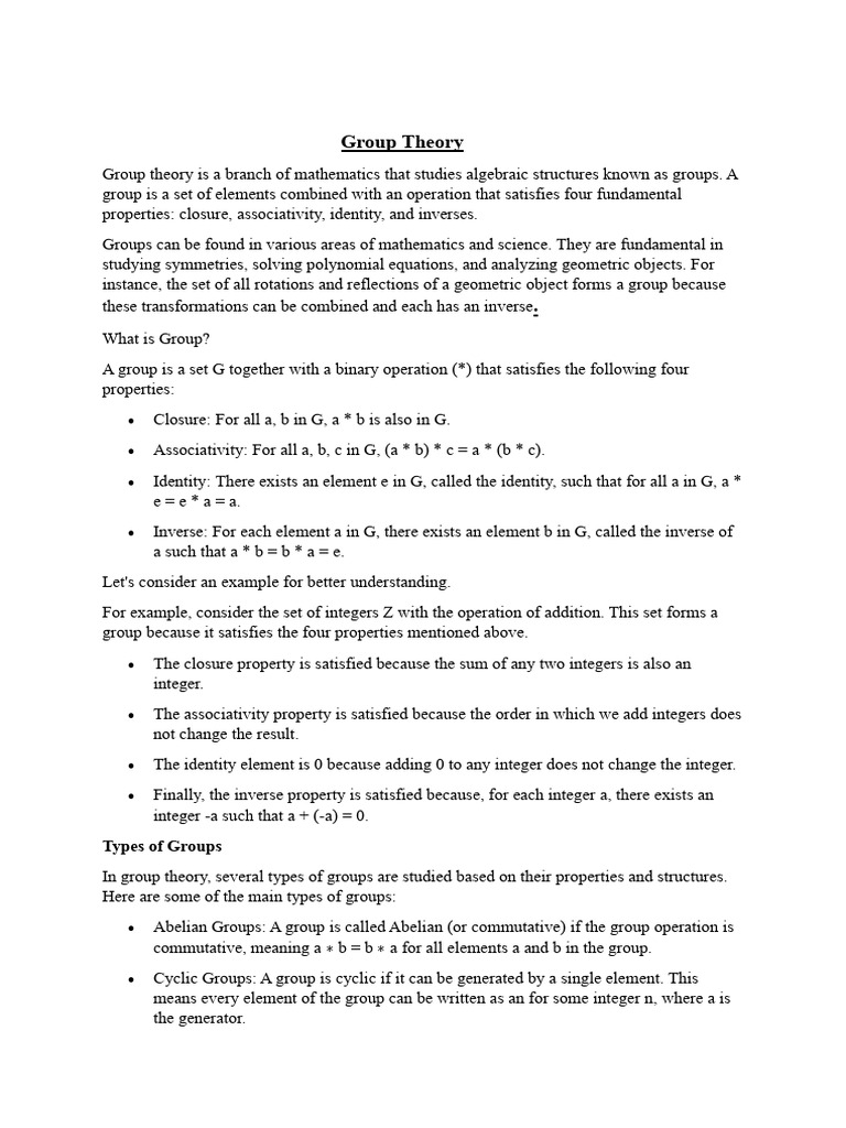 Crypto Notes | PDF | Group (Mathematics) | Arithmetic
