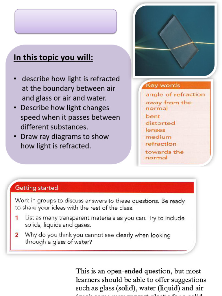 (6.2) Refraction | PDF