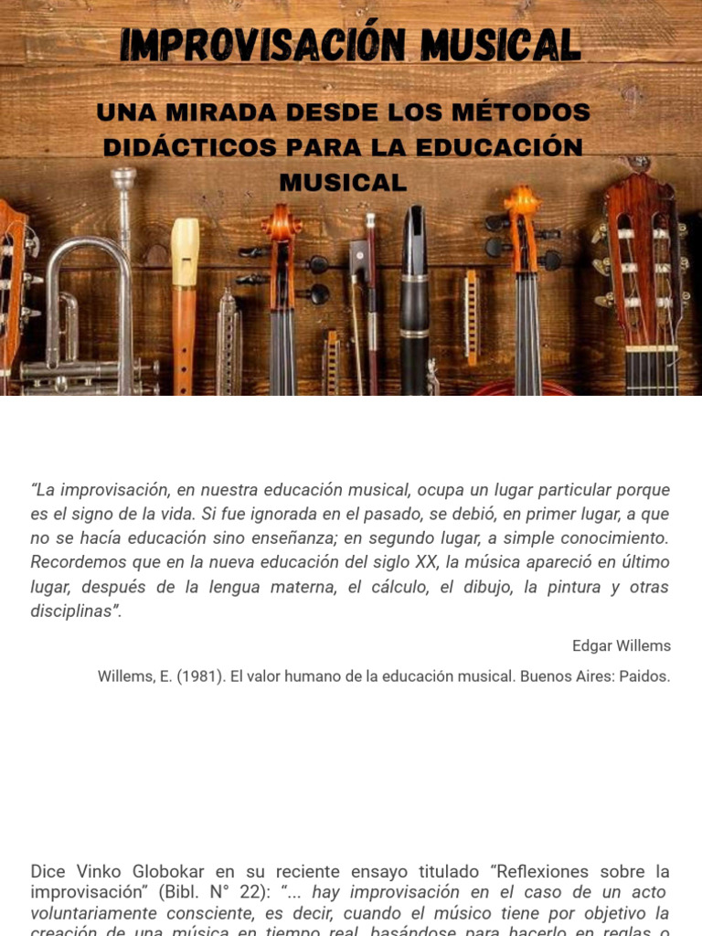 Improvisación Musical | PDF | Improvisación | Ritmo