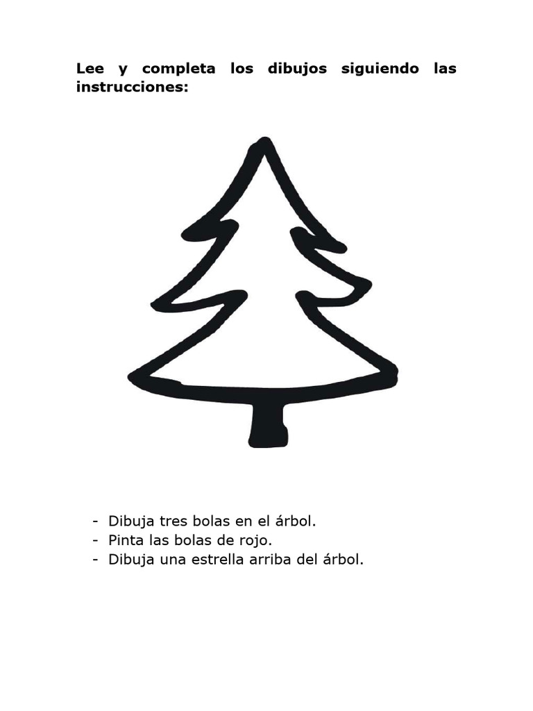 Lee y Completa Los Dibujos Siguiendo Las Instrucciones | PDF