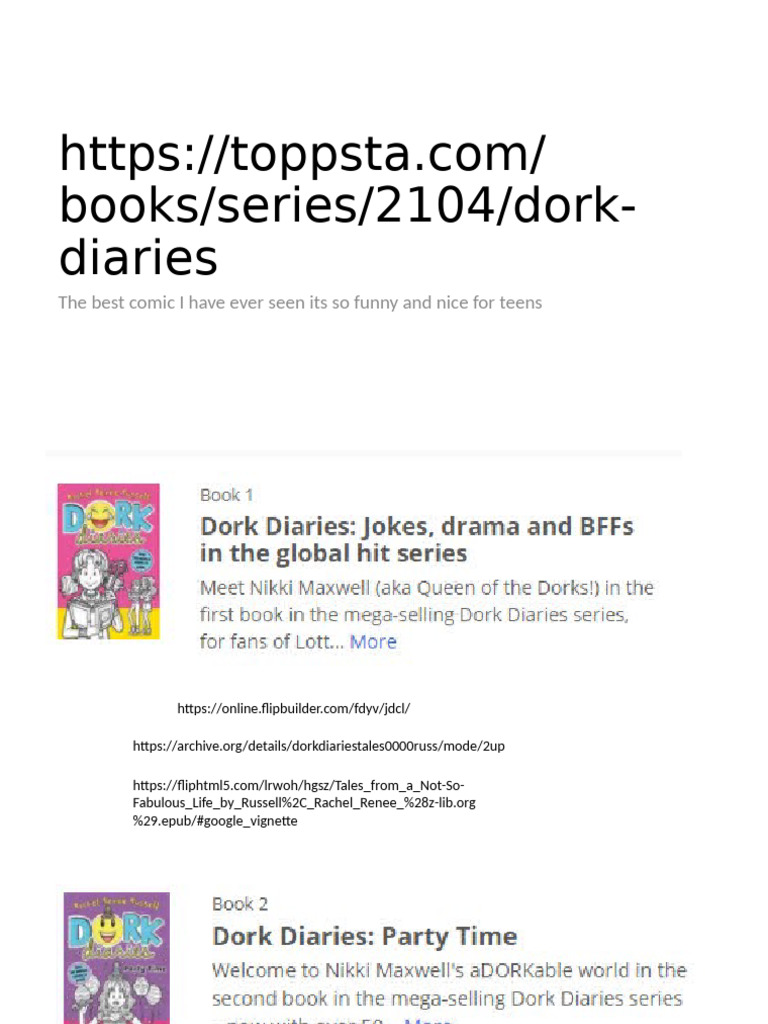Dork Diaries | PDF