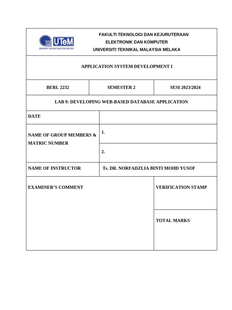 LAB9_WEBBASED_DATABASE_APPLICATION | PDF | Web Server | Internet & Web