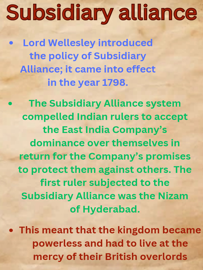 Subsidiary Alliance | PDF
