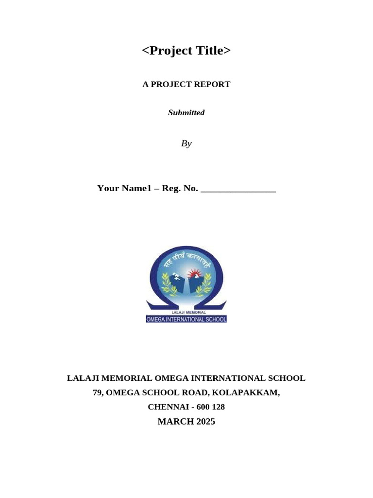 Project Report Submission 2025 | PDF