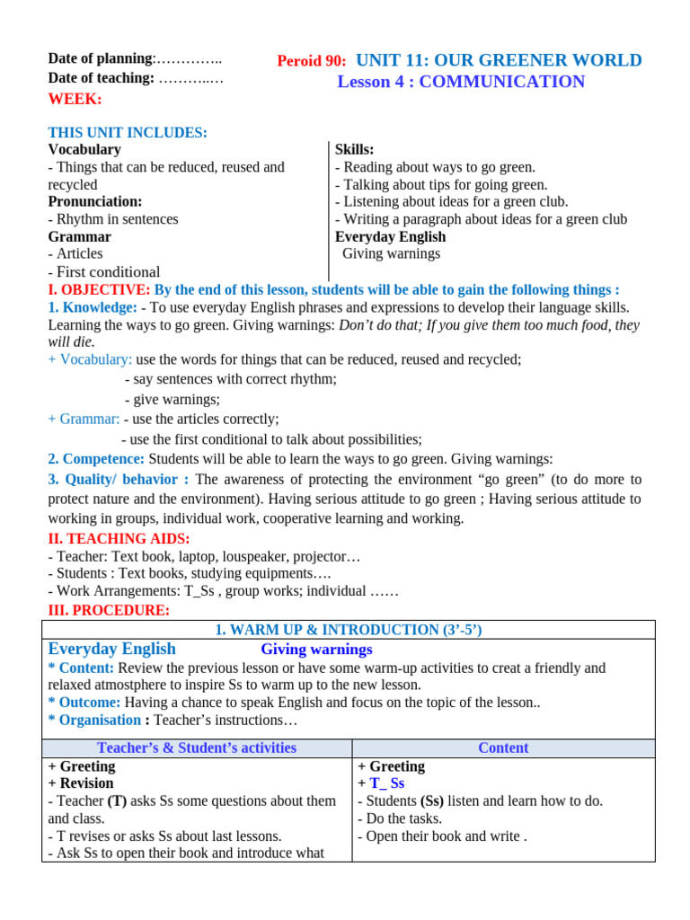 Unit 11 - Lesson 4 - Communication | PDF | Communication | Vocabulary