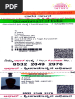 Sample Aadhaar Sanjay | PDF