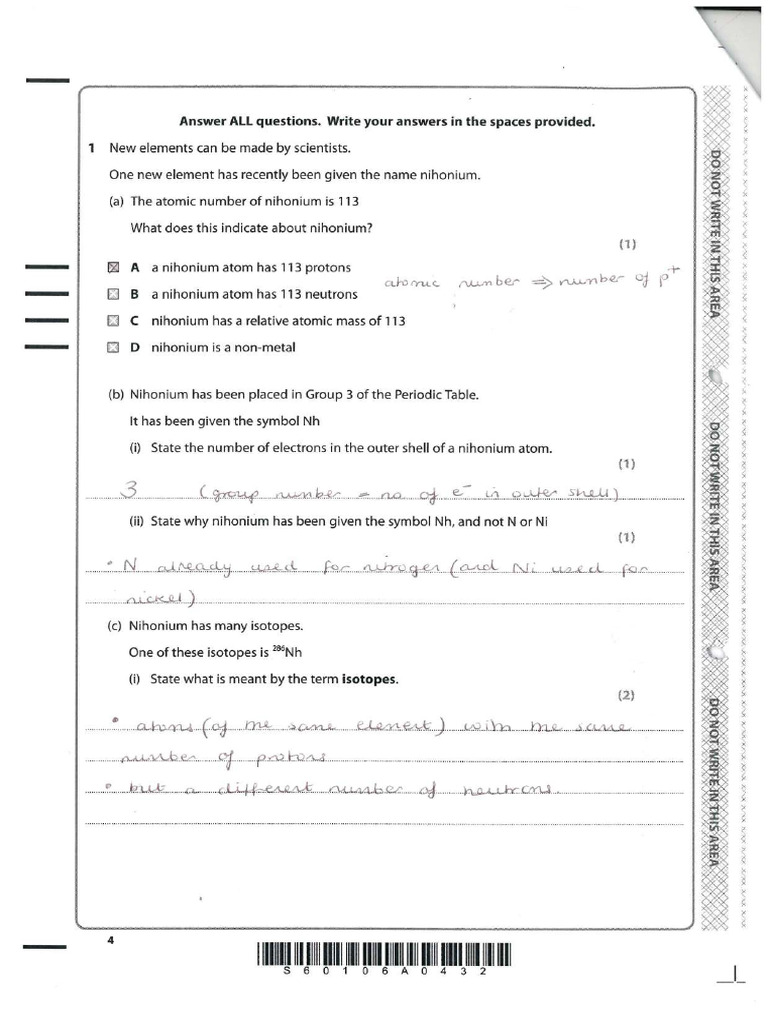 2019 LSample Paper1 ModelAnswers | PDF