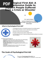 Psychological First Aid | PDF | Body Language | Caregiver