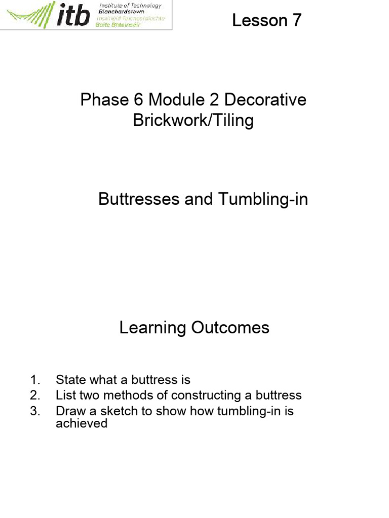 Building Brick Buttresses and Tumbling | PDF | Building Engineering