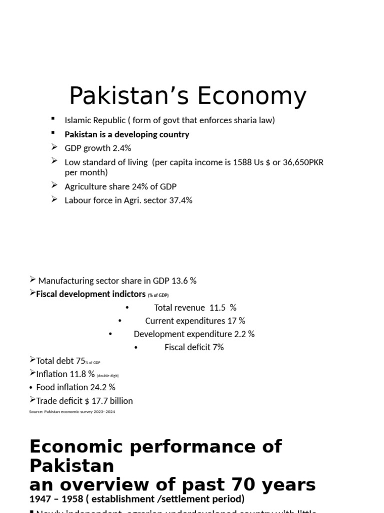 Overview of Pakistan's Economic Growth | PDF | Economic Growth | Taxes