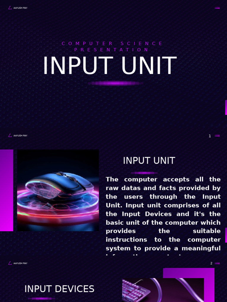 Input unit presentation | PDF | Computer Keyboard | Input/Output Input unit presentation | PDF | Computer Keyboard | Input/Output