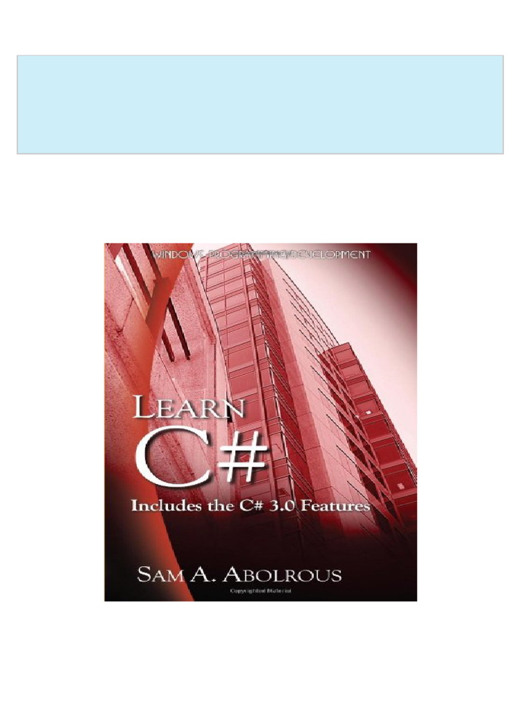 [ebooks Pdf] Download Learn C 1st Edition Sam Abolrous Full Chapters Pdf Method Computer