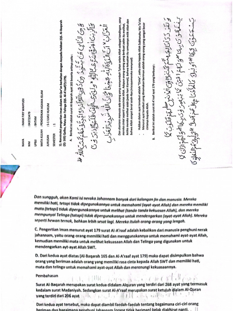 Tugas Pendidikan Agama Islam | PDF