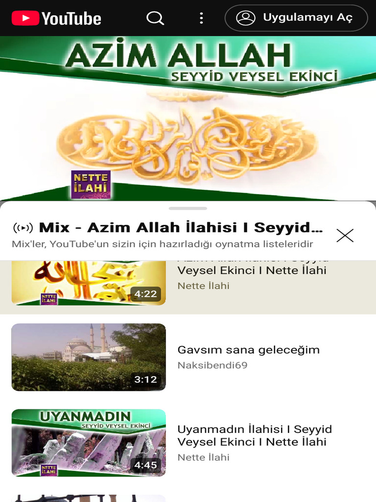 Azim Allah İlahisi I Seyyid Veysel Ekinci I Nette İlahi - YouTube | PDF