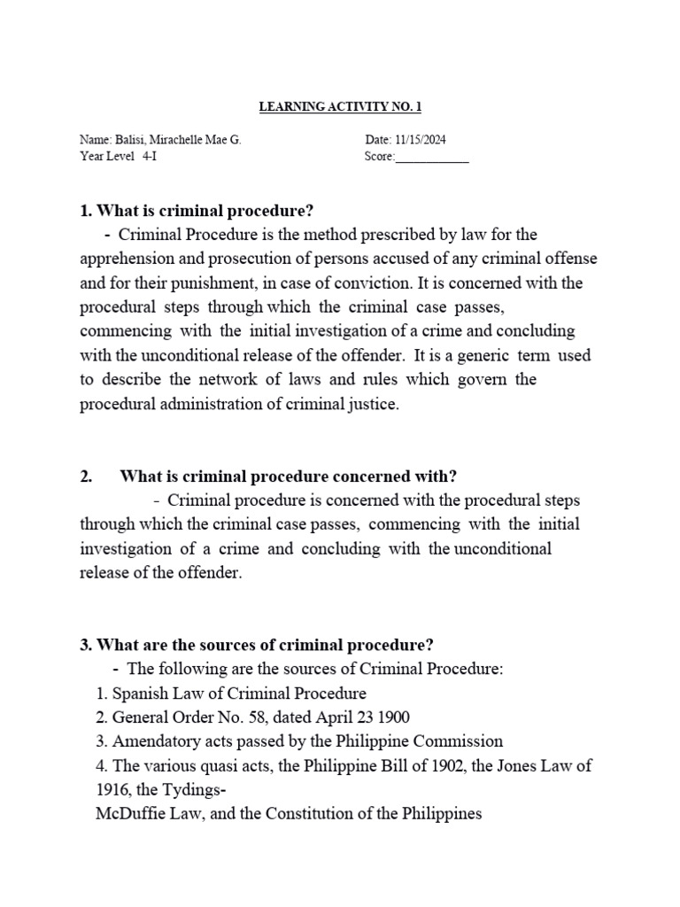 Overview of Criminal Procedure | PDF | Appeal | Jurisdiction