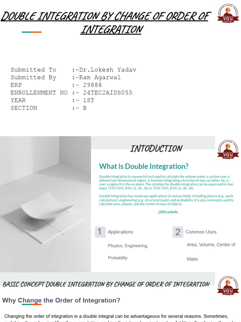 A6 Project Ram Agarwal | PDF | Integral | Applied Mathematics
