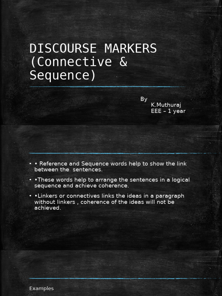 Discourse Markers | PDF