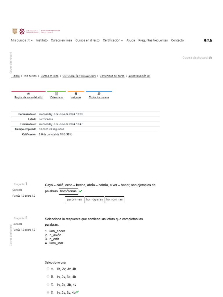Unidad 1 - Intento 2 | PDF