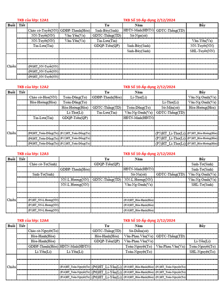 LOP_TKB So 10-Ap dung 2.12.2024 | PDF