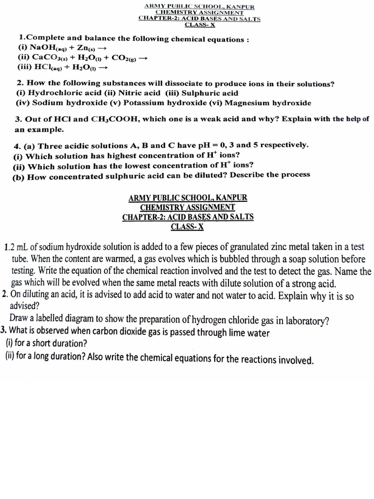 Chapter 2 Science Class X 2024 | PDF