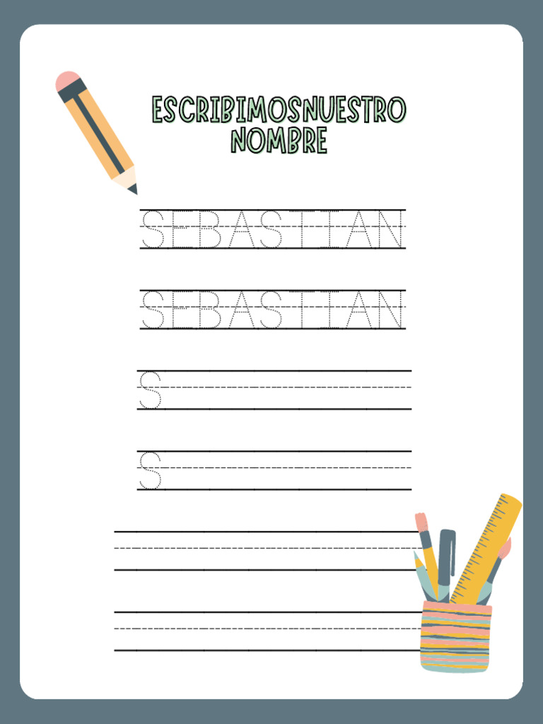 I Can Write My Name | PDF