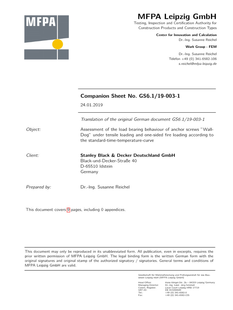 DW_Mechanical-Anchors-Fire-walldog | PDF | Screw | Building Materials