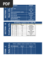 School Report Card and Mark Sheet Template | PDF | Educational ...