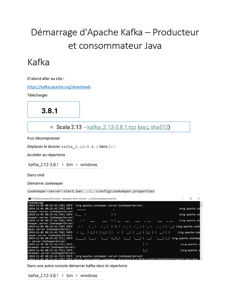 Kafka Producteur Et Consommateur Spring Boot | PDF | Génie logiciel | Informatique