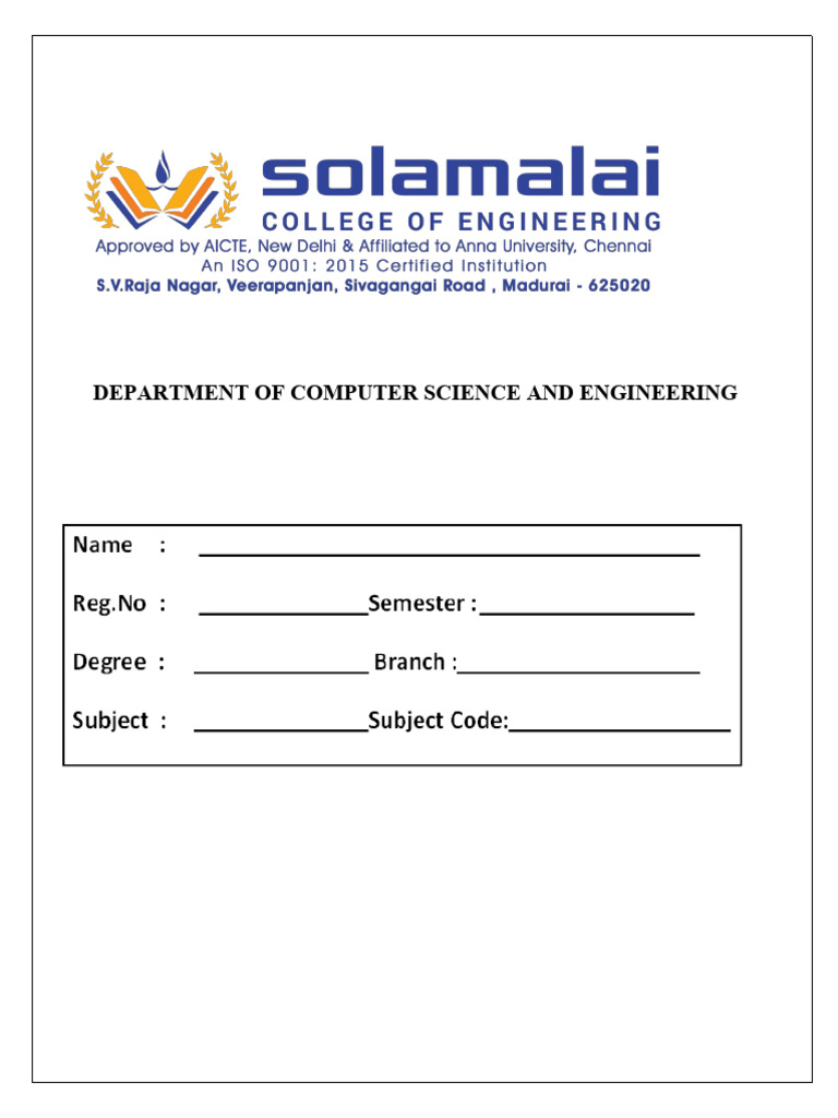 CP 4292 MCP Lab Manual | PDF | Computing | Theoretical Computer Science