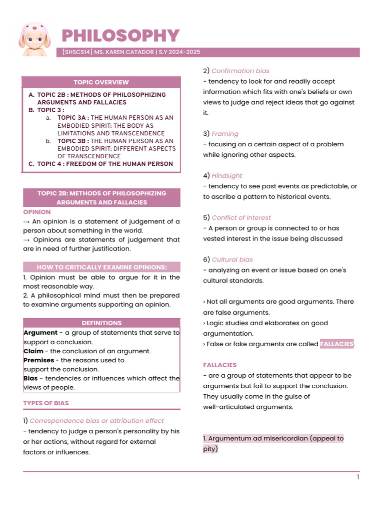 Philosophy Reviewer Finals | PDF | Noble Eightfold Path | Argument
