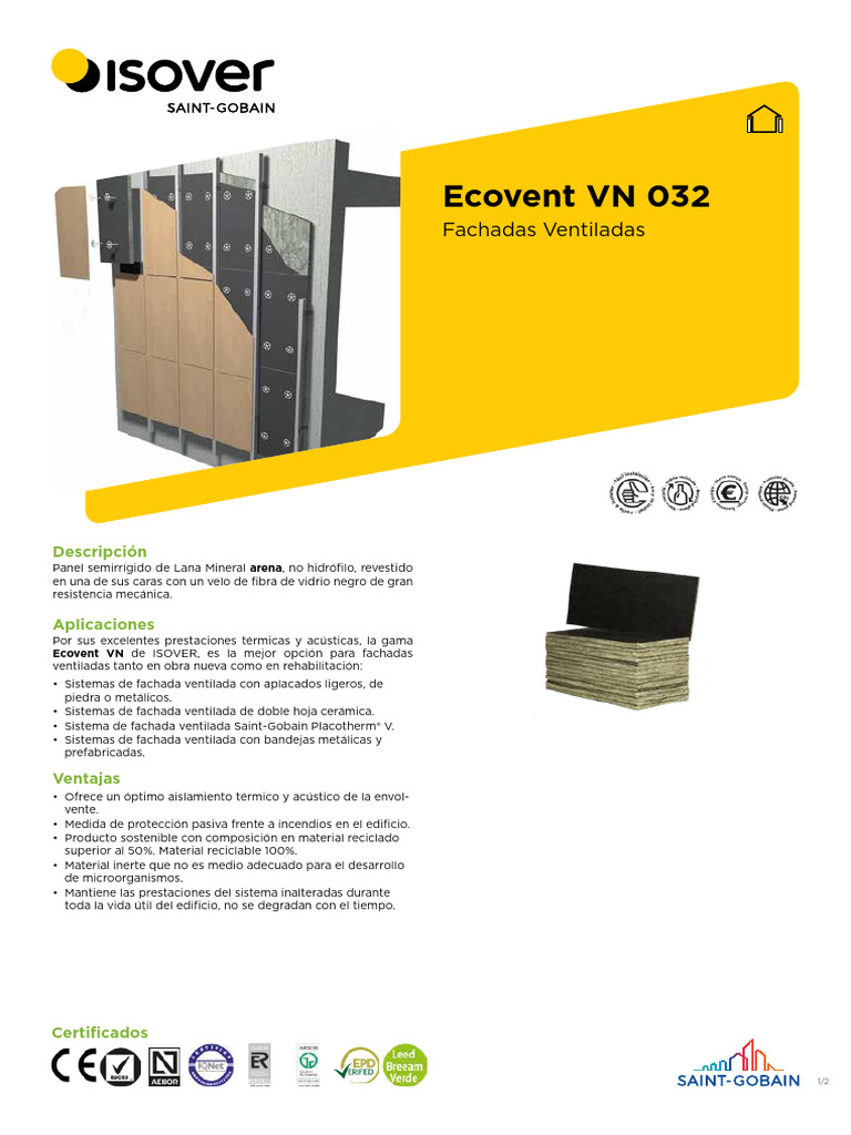 Ecovent VN 032 | PDF | Materiales | Ingeniería de Edificación