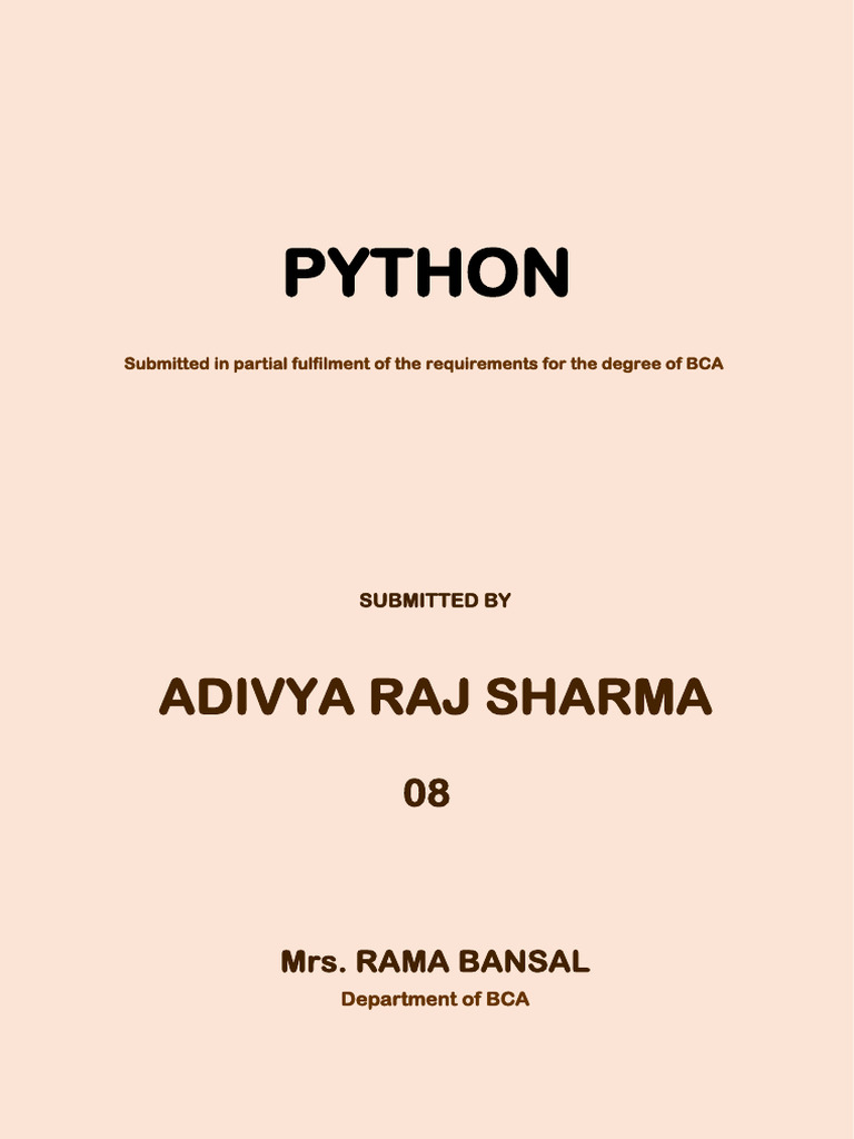 Py Adivya 08 | PDF