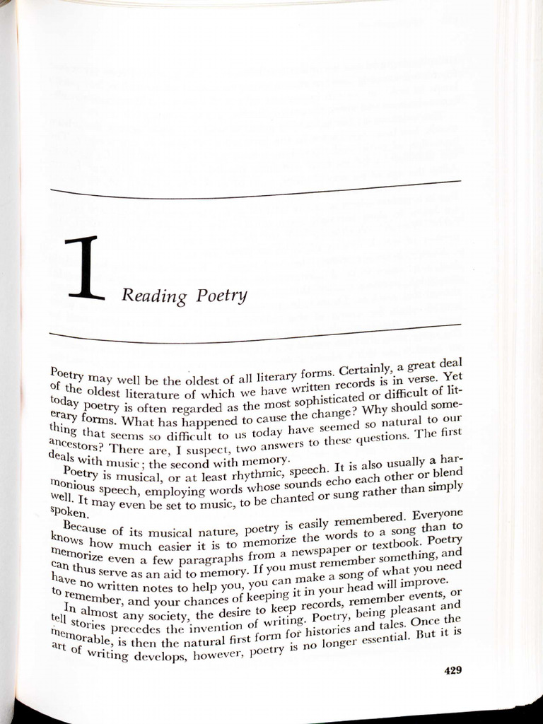 Intro Poetry | PDF