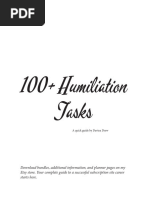 List of 101 Femdom Ideas | PDF | Masturbation | Human Sexuality