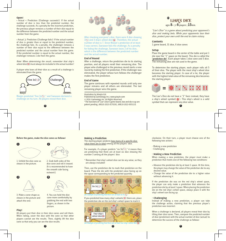 Liar's Dice: Family Game Guide | PDF