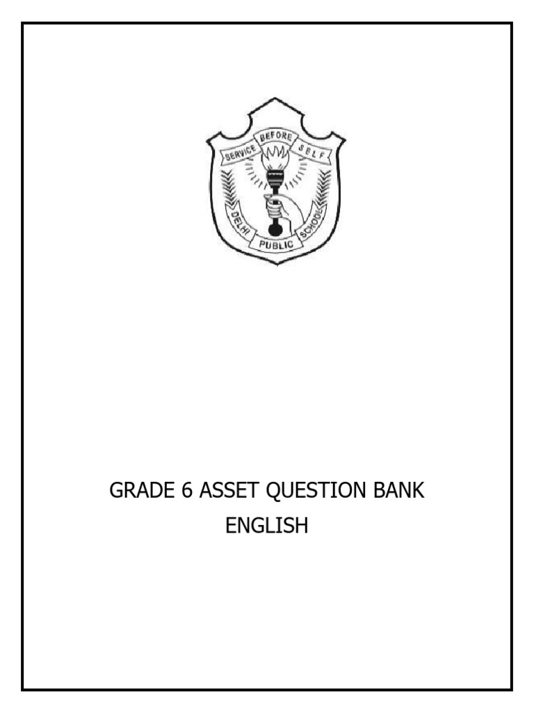 Grade 6 - English - Asset Question Bank | PDF | Butterfly