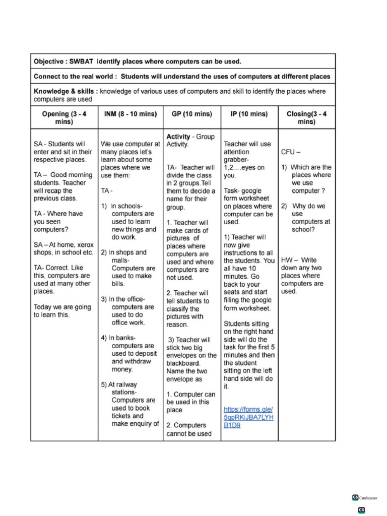 identify places where computer can be used(1) | PDF