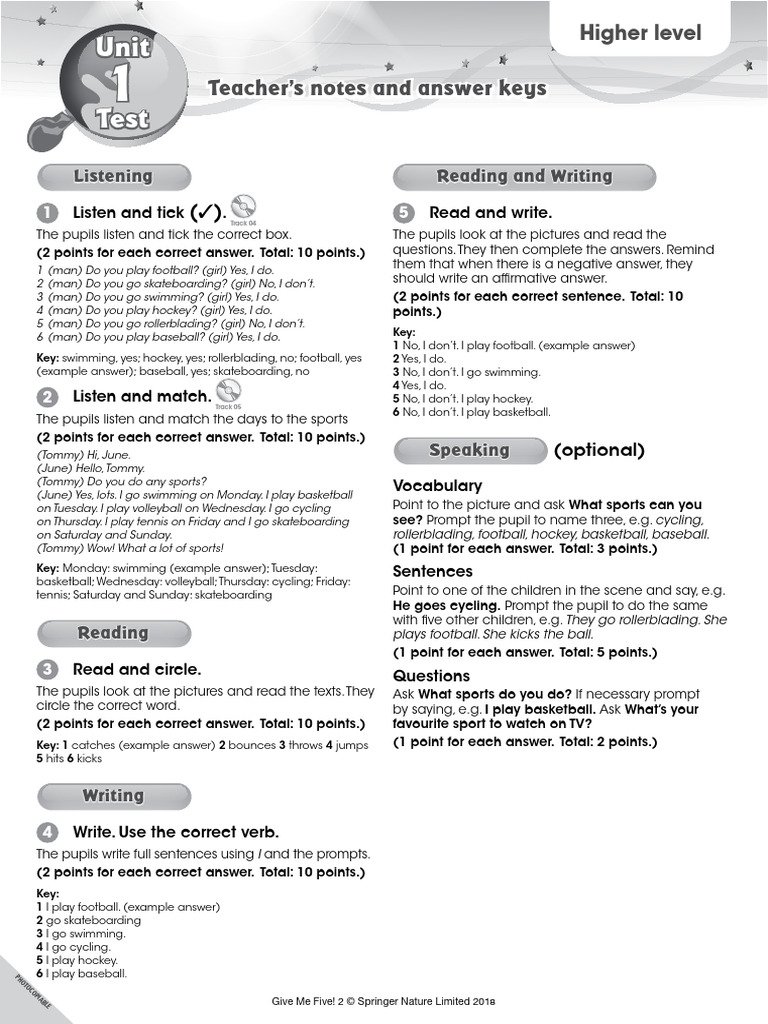 Unit 1 & 2 Test Answer Keys | PDF | Vocabulary