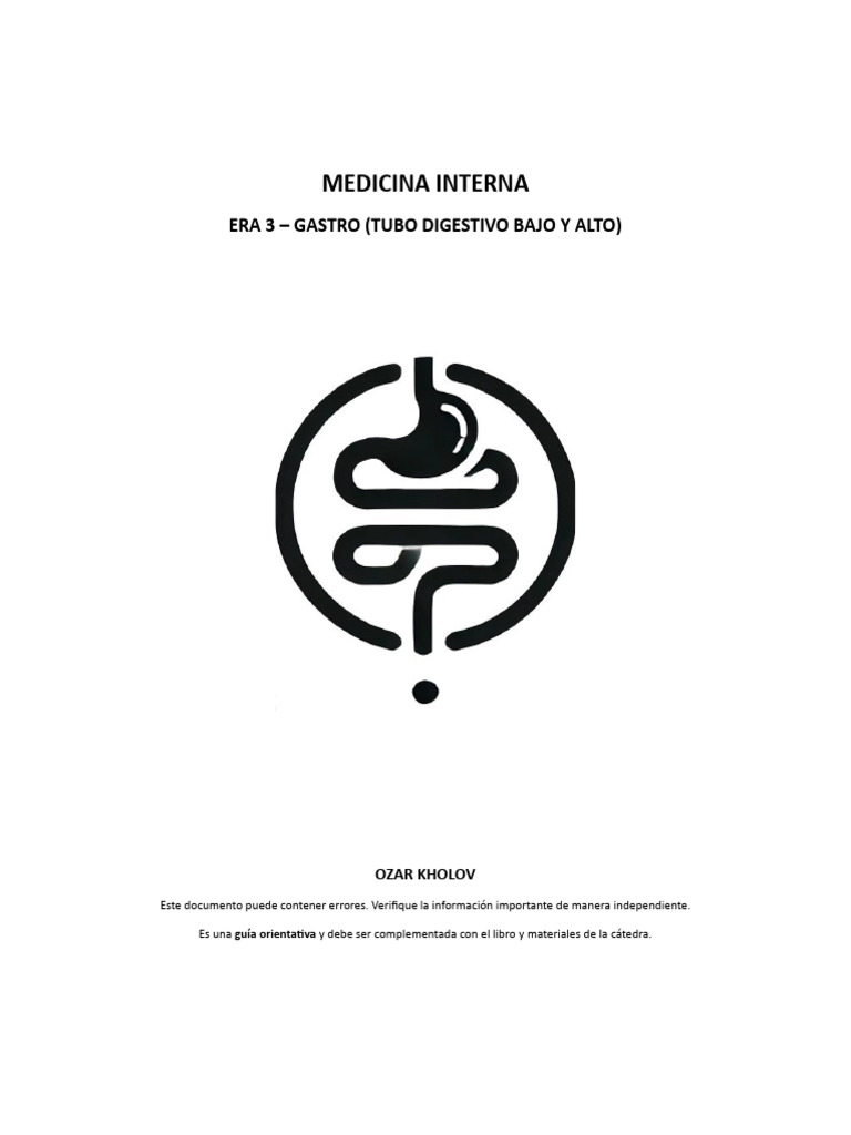 Era 3 - Interna (Gastro) | PDF | La enfermedad por reflujo ...