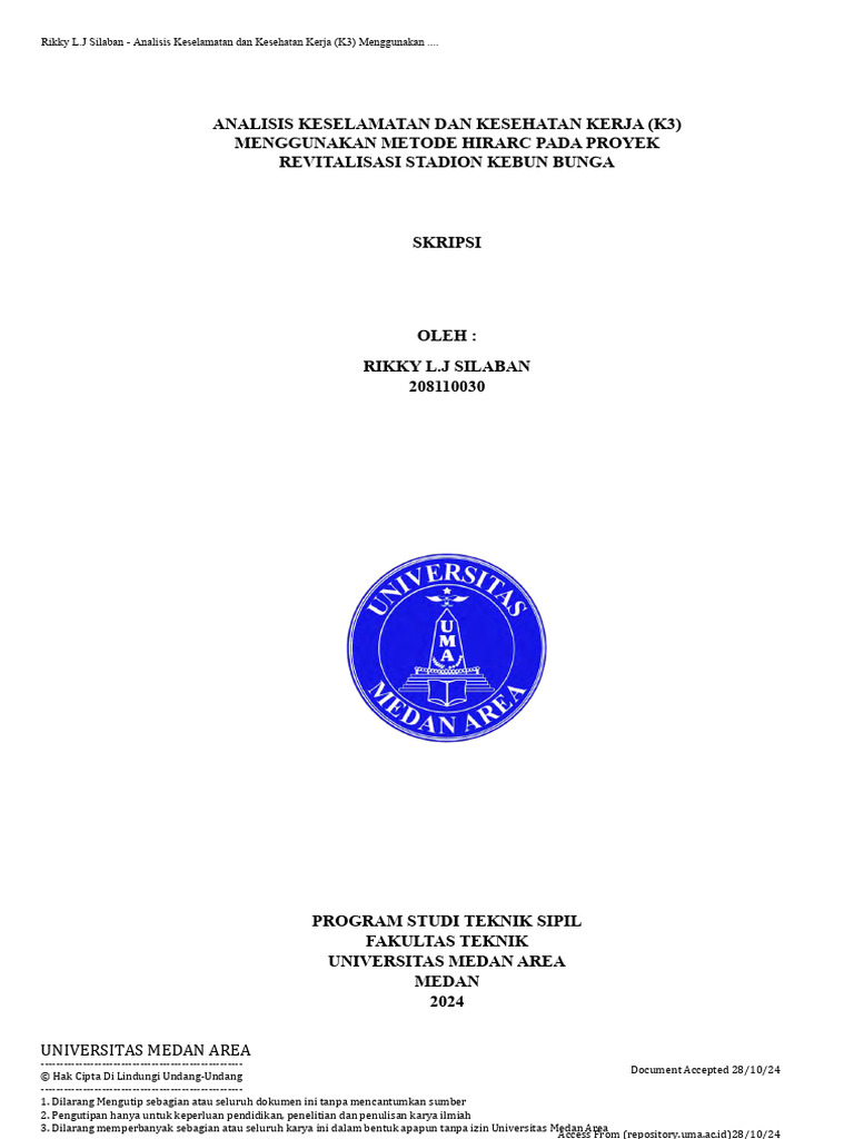 Rikky L.J Silaban Fulltext | PDF