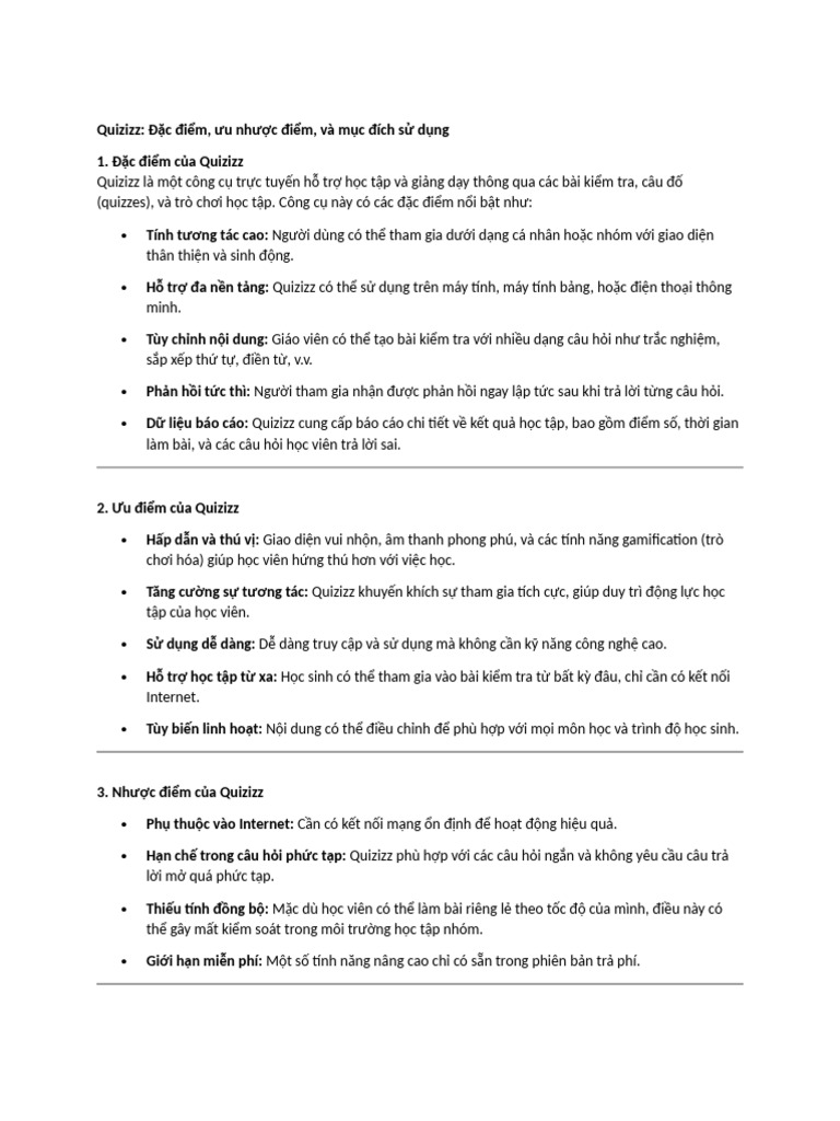 Quizizz Pdf