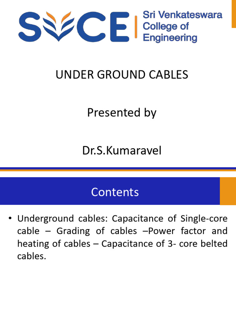 Unit 4 Under Ground Cable | PDF | Dielectric | Insulator (Electricity)