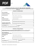 OBRAZEC Vloge Za Prijavo Prebivališča | PDF