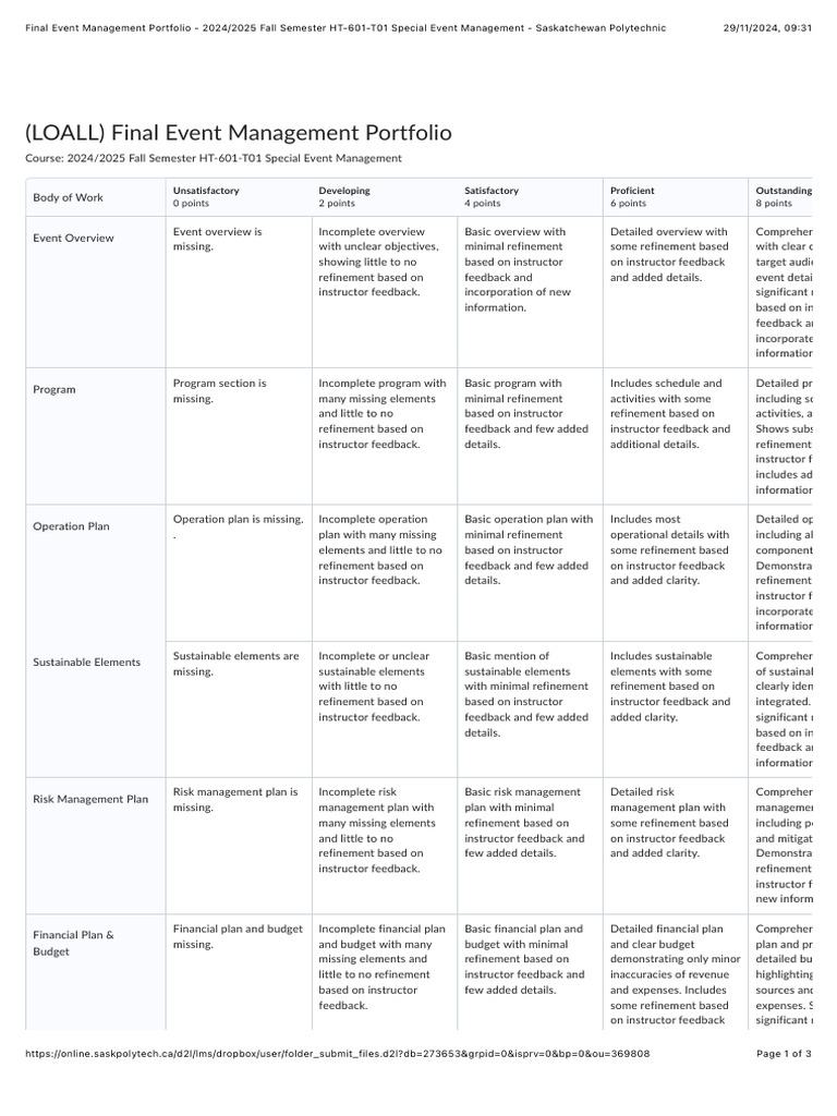 Final Event Management Portfolio 2024 | PDF | Apa Style | Paragraph