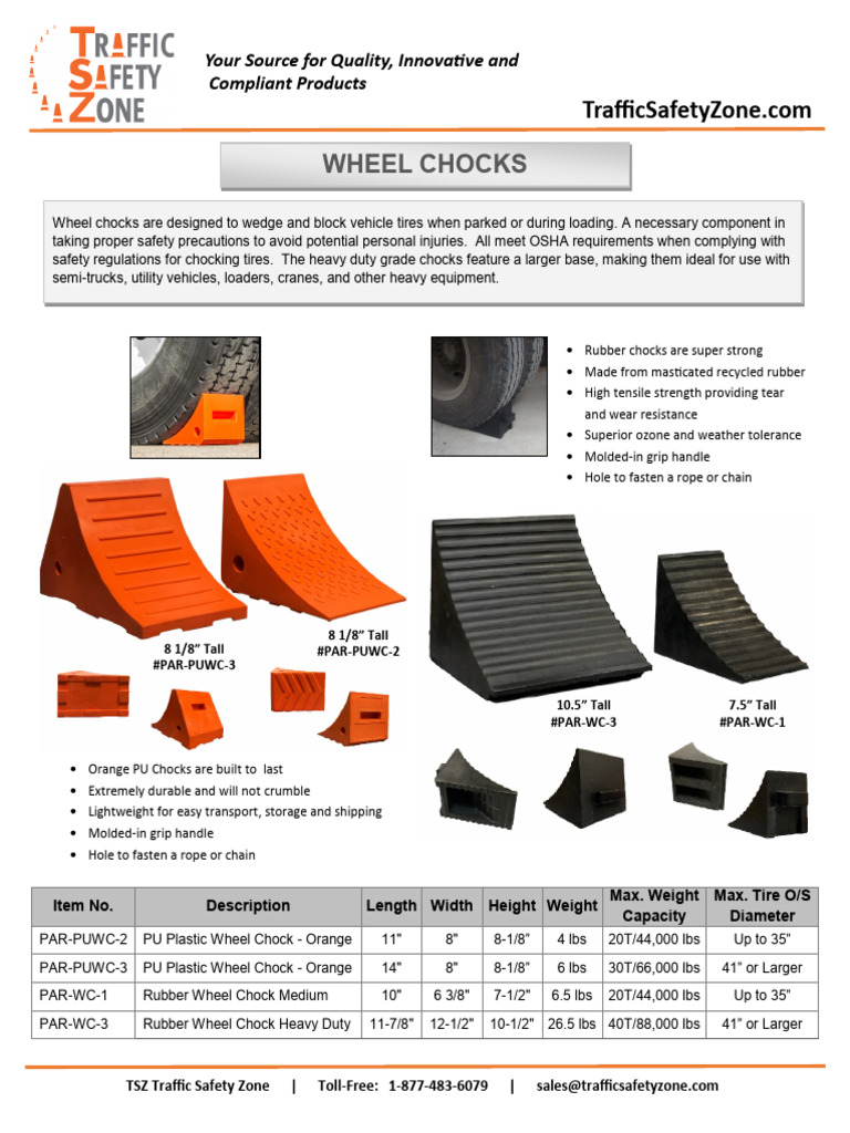 Wheel-Chocks-2021 | PDF | Tire | Wheel